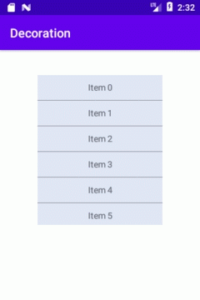 RecyclerView：アイテムの装飾（ItemDecoration） | Y_SUZUKI's Android Log